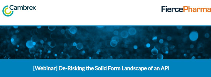 Webinar – De-Risking the Solid Form Landscape of an API - MVA