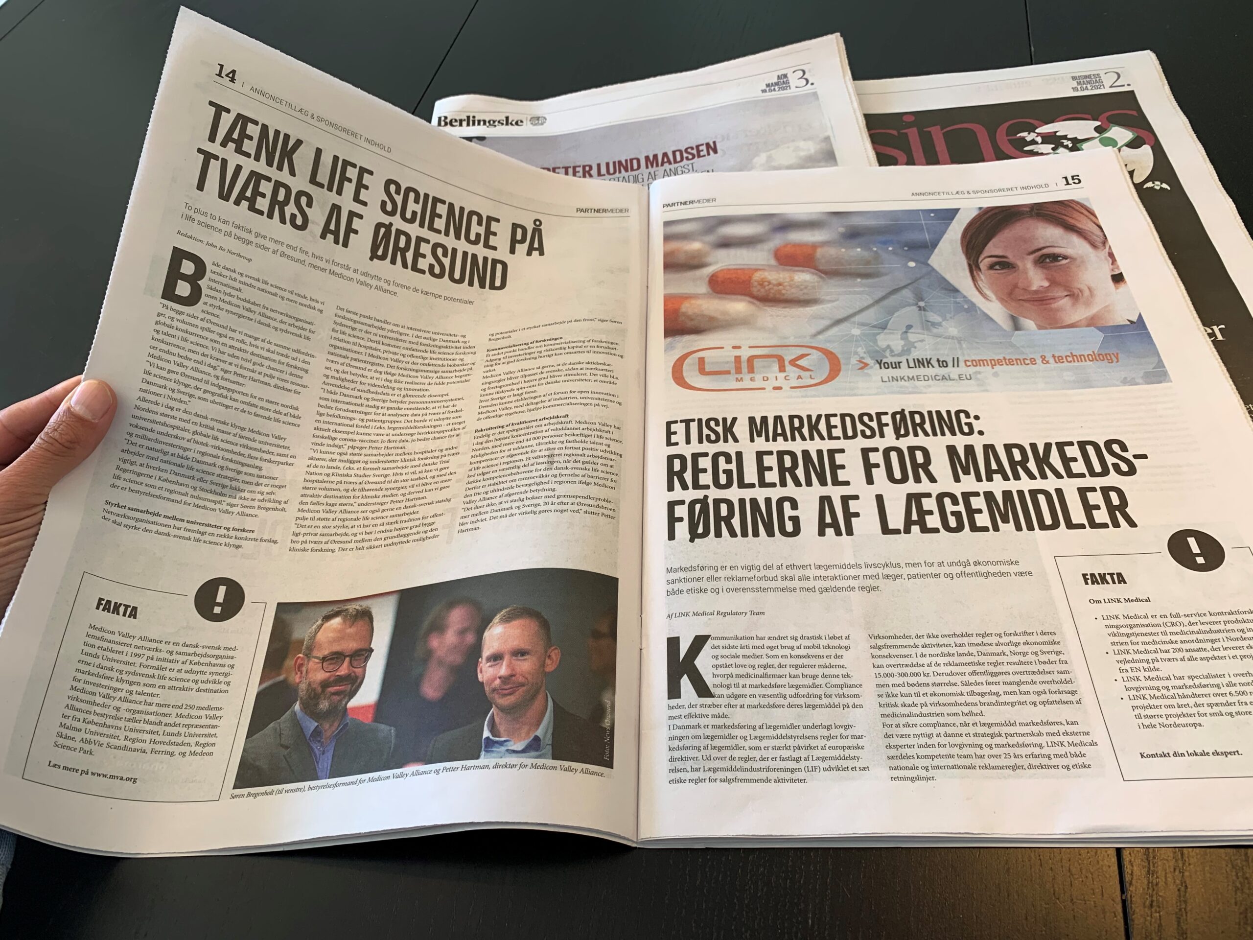 Berlingske Life science magazine April 2021 - MVA